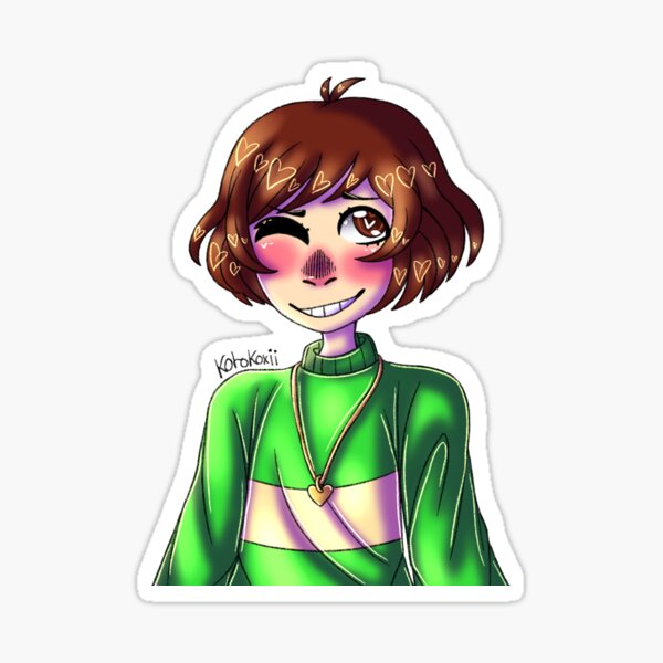 "Chara (transparent) " Sticker by Kotokoxii | Redbubble