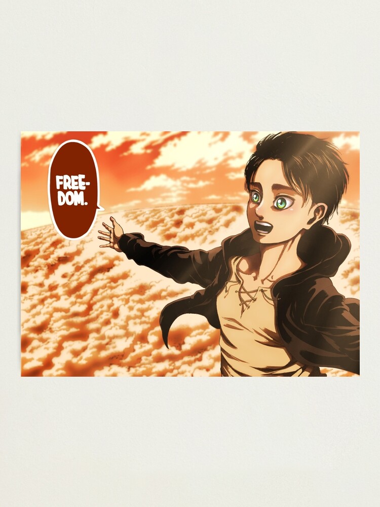 "Eren Jaeger “Freedom”" Photographic Print for Sale by drapsmann ...