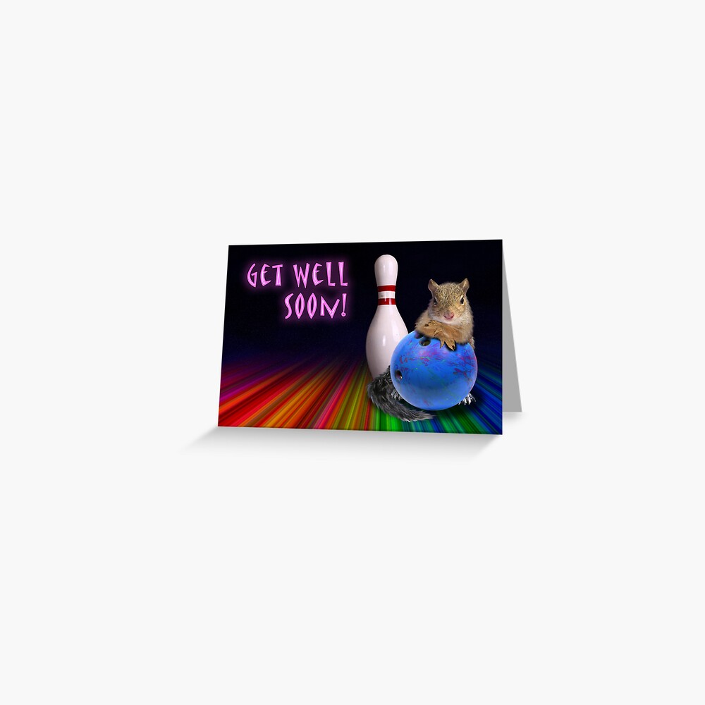 "Get Well Soon Squirrel" Greeting Card for Sale by jkartlife | Redbubble