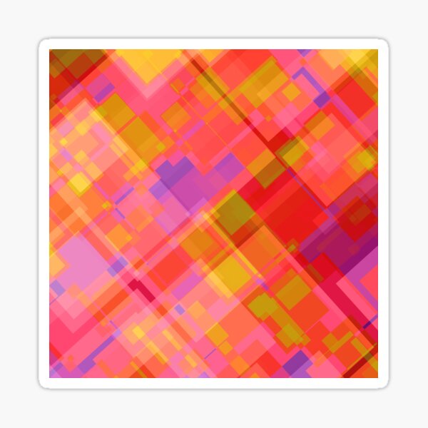"Squares In Color" Sticker by IAMOriginals | Redbubble