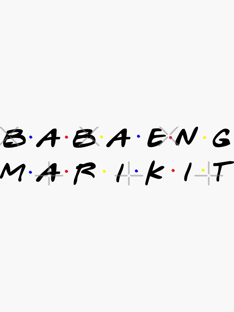 "Filipino Words Marikit" Sticker for Sale by blueoctober04 | Redbubble