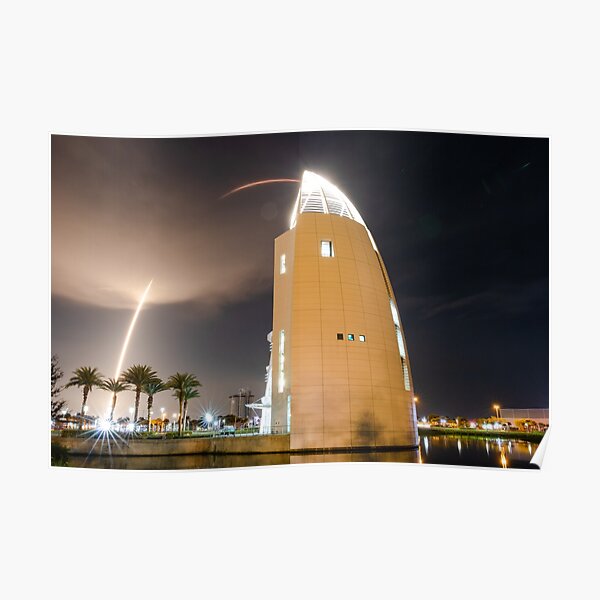 "Starlink 10 Launch " Poster by kraftkirby | Redbubble