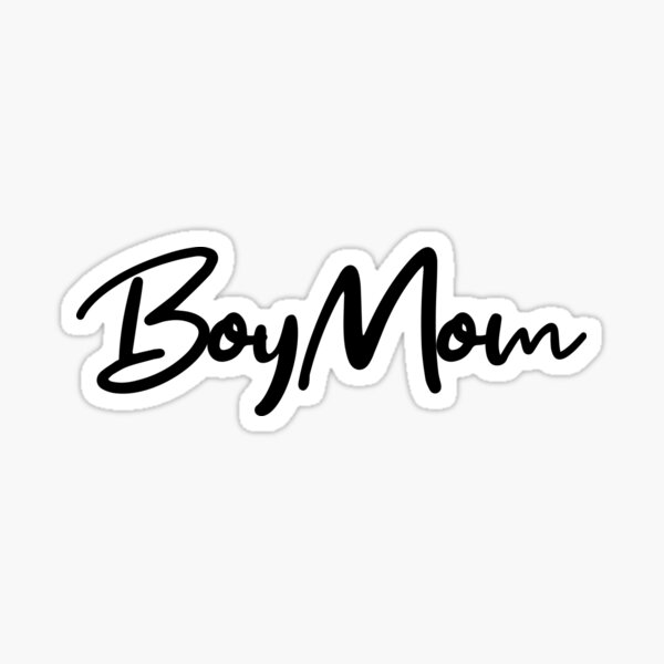 "BoyMom" Sticker for Sale by mographicdesign | Redbubble