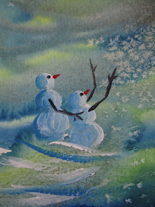 "First Snow" by Jeanne Vail | Redbubble