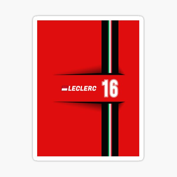 "F1 2020 - #16 Leclerc" Sticker by sednoid | Redbubble