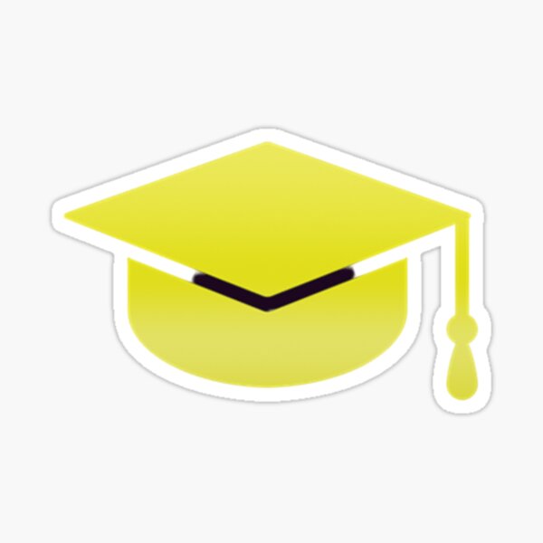"Graduation hat" Sticker for Sale by omar202 | Redbubble
