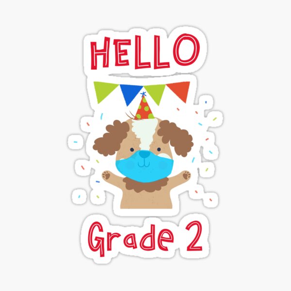 "Hello Grade 2 Back to School" Sticker by Duckstuff | Redbubble