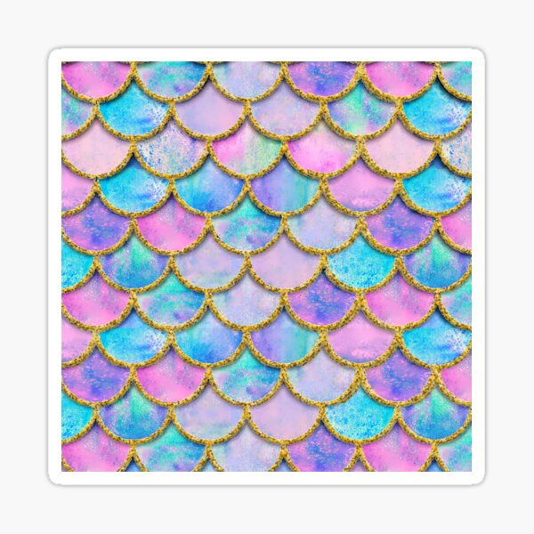 " glitter mermaid scales " Sticker for Sale by TopDesignArt | Redbubble
