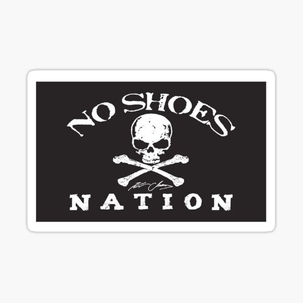 No Shoes Nation Stickers | Redbubble