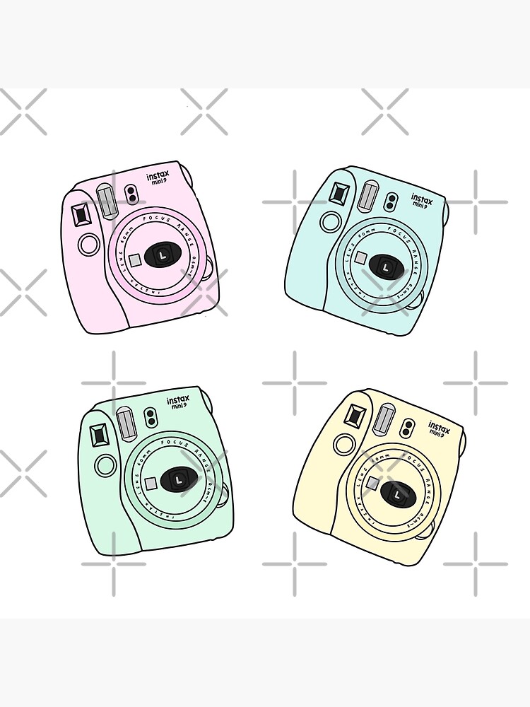 "Vintage Camera Sticker pack (White)" Poster by Shoomoodle | Redbubble