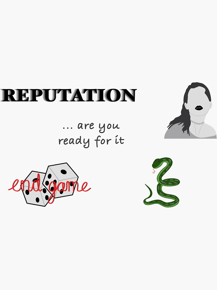 "Reputation Sticker Pack" Sticker for Sale by beamqueen13 | Redbubble