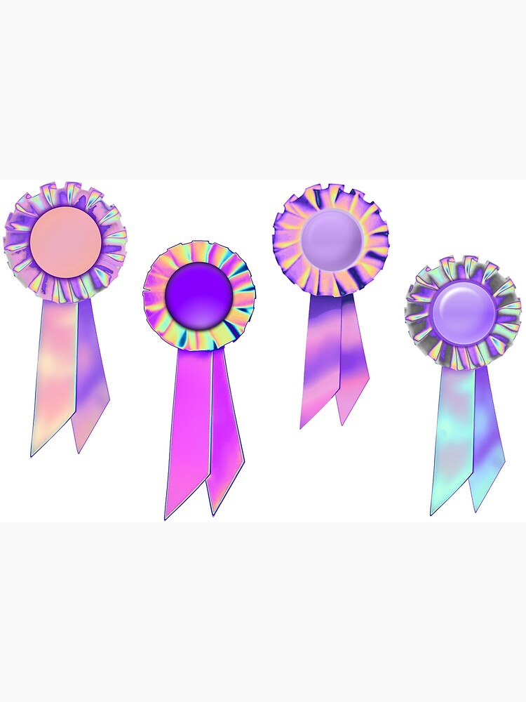 "Lavender Ribbon Award Assortment" Poster for Sale by dinaaaaaah ...