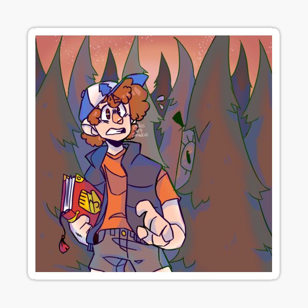 "Dipper Pines" Sticker by MiloTheLion | Redbubble