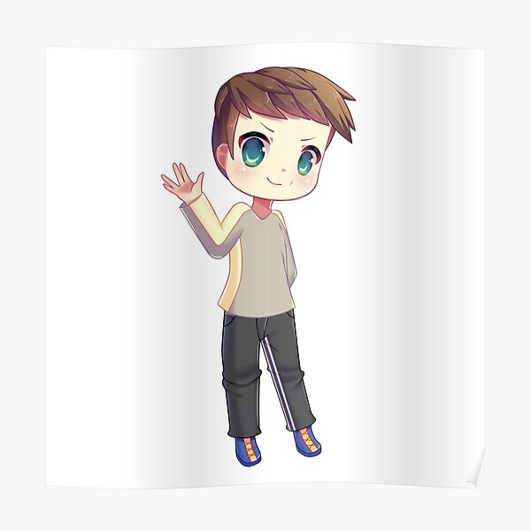 "Chibi Robert Kinzel Smug Salute (Color Version)" Poster for Sale by ...