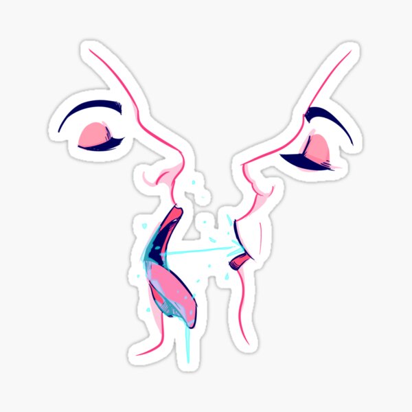 "Spit" Sticker for Sale by LVBART | Redbubble