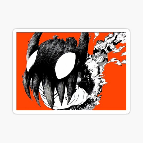 "Fire Force - Shinra Kusakabe" Sticker for Sale by BadassManga | Redbubble
