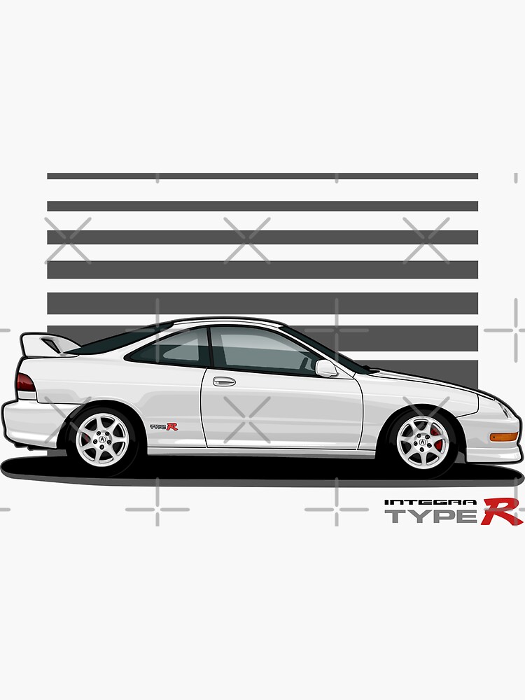 "Integra DC2 Type R" Sticker for Sale by idrdesign | Redbubble
