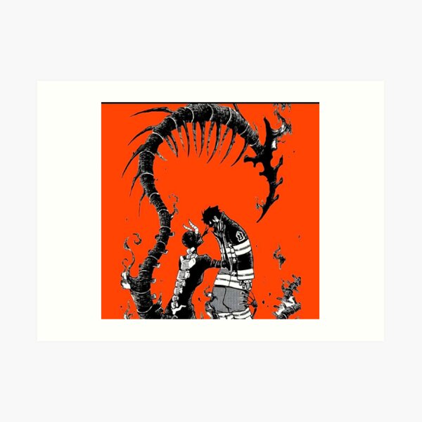 "Fire Force - The Fourth Pillar Shinra" Art Print for Sale by ...