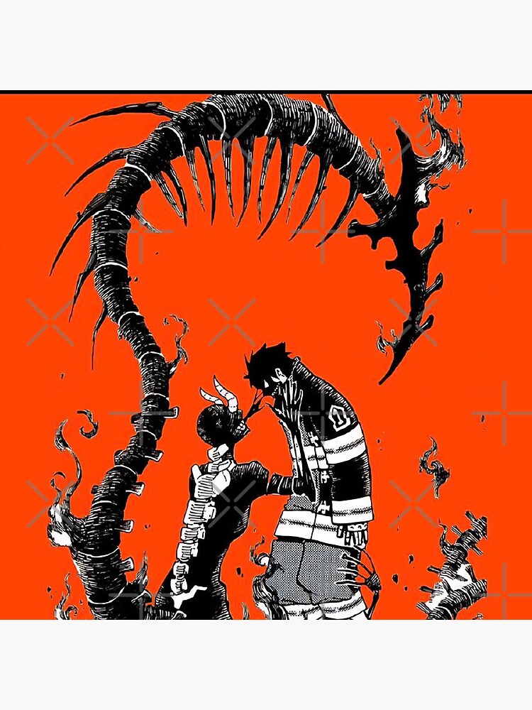 Fire Force The Fourth Pillar Shinra Sticker For Sale By Badassmanga Redbubble