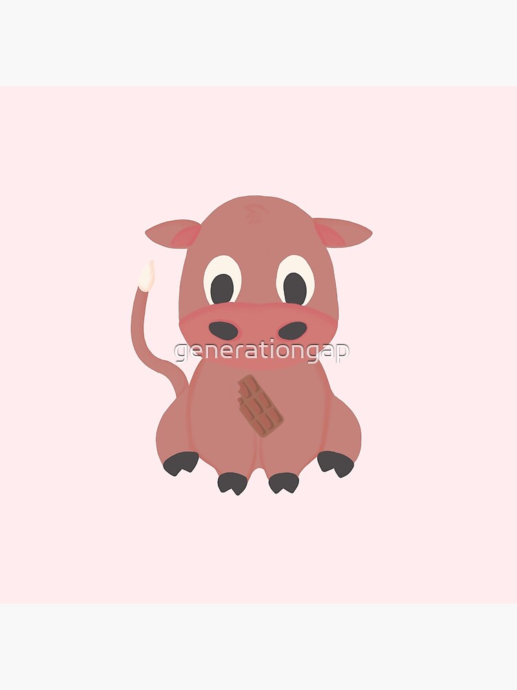 "Cute Chocolate Cow" Art Print by generationgap | Redbubble