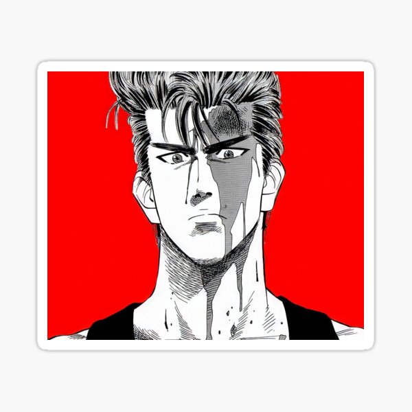 "Slam Dunk - Hanamichi Sakuragi" Sticker for Sale by BadassManga ...