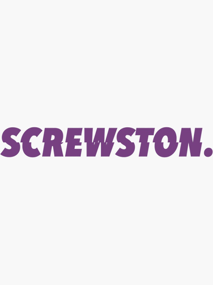 "[Chopped &] Screwston." Sticker for Sale by jay-p-htx | Redbubble