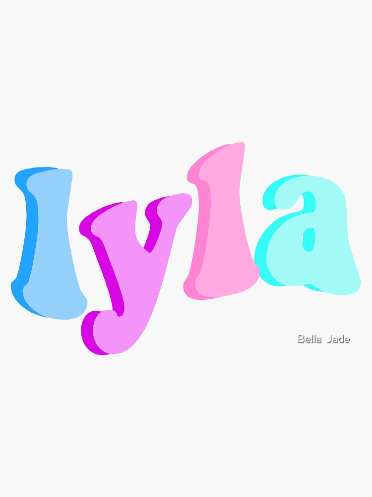 "lyla custom" Sticker for Sale by BellaCumpstone | Redbubble