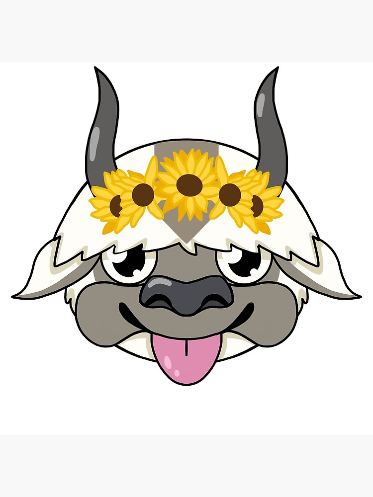 "Appa flower crown" Poster for Sale by BobaPuma | Redbubble