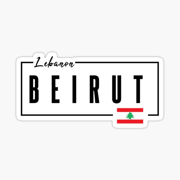 "Beirut, Lebanon" Sticker for Sale by Bododobird | Redbubble