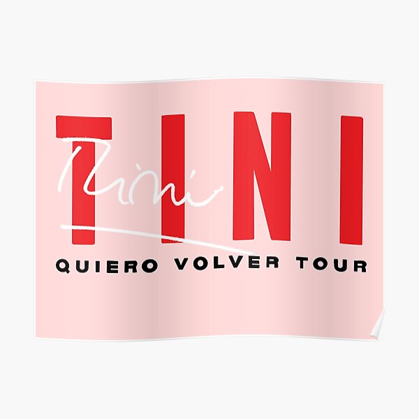 Póster «TINI - Quiero Volver Tour - AUTOGRAPH LOGO» de PurpleApplex ...