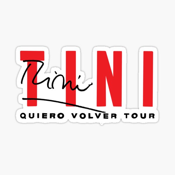 "TINI - Quiero Volver Tour - AUTOGRAPH LOGO" Sticker by PurpleApplex ...