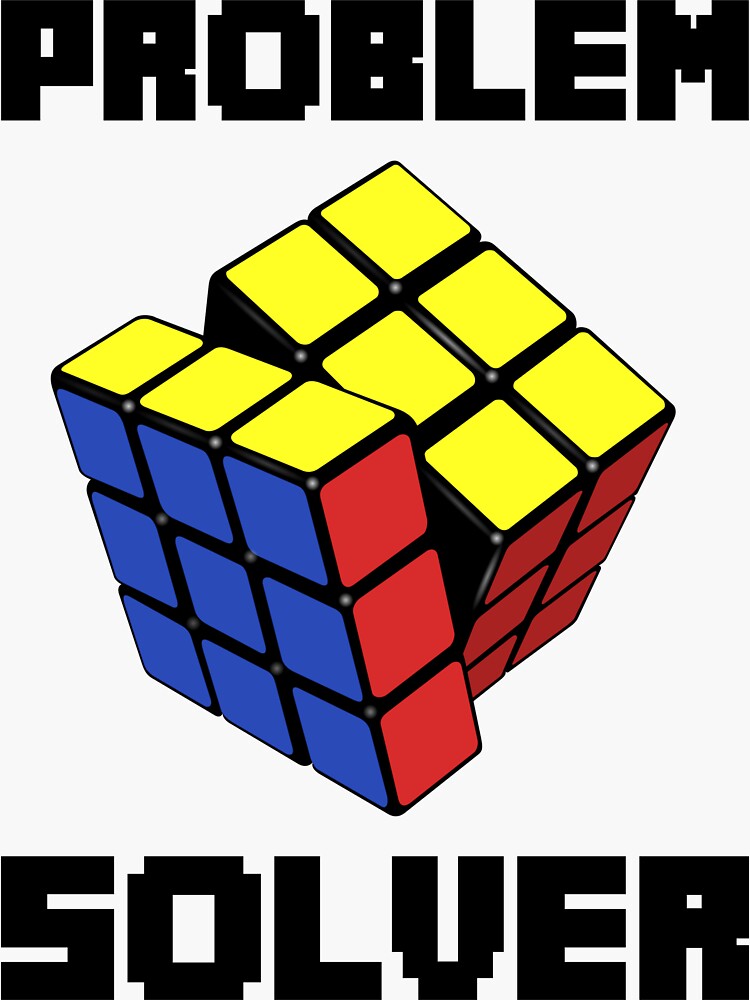 "Problem Solver" Sticker for Sale by Mugs and Tees | Redbubble