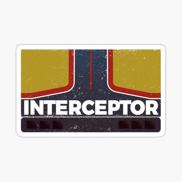 "Interceptor" Sticker for Sale by ScottyWalters | Redbubble
