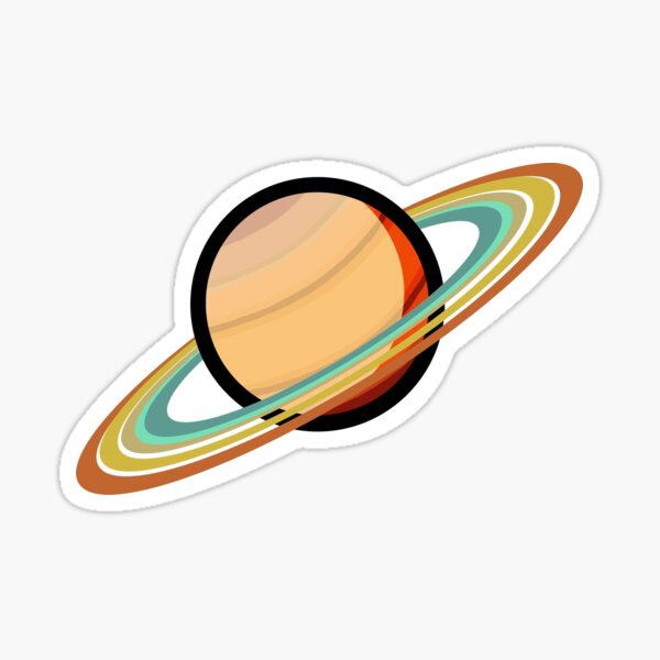 "Planet Saturn" Sticker for Sale by haz5077 | Redbubble