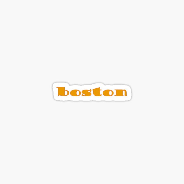 "boston" Sticker by graphicgal | Redbubble