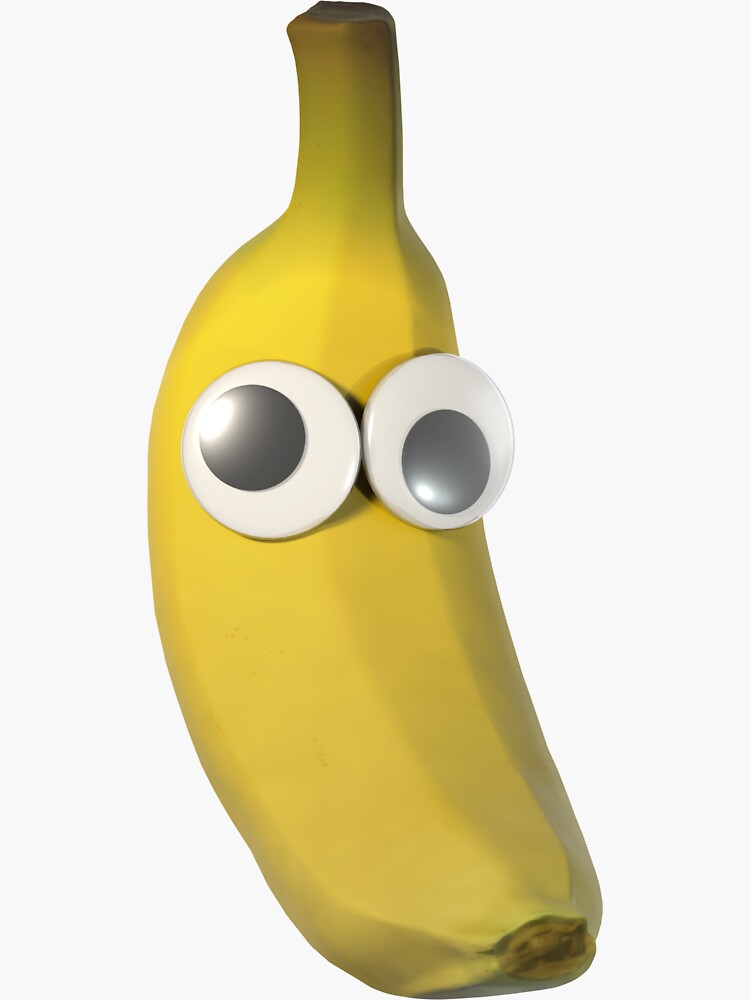 "Googly-Eyed Banana" Sticker by browntimmy | Redbubble