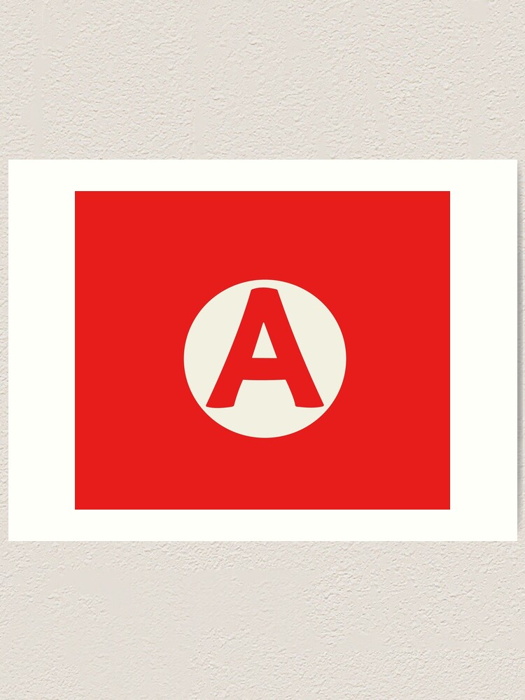 "letter a red" Art Print for Sale by ZiphGames | Redbubble