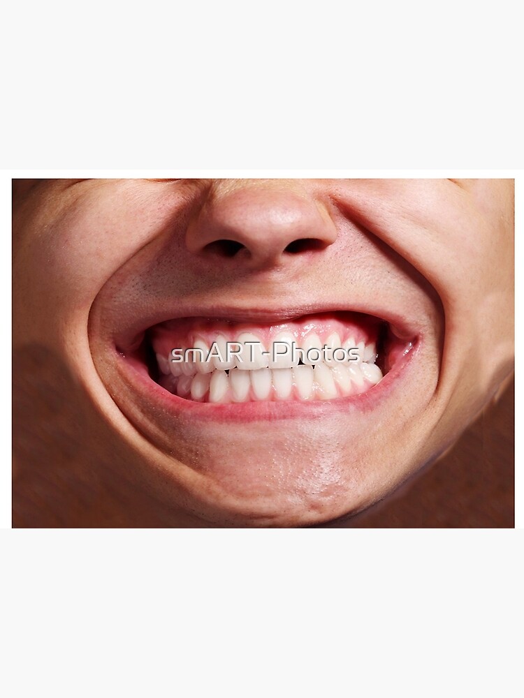 "Smiling Mouth Funny " Mask for Sale by smART-Photos | Redbubble