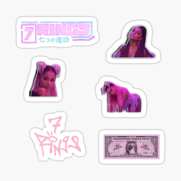 "7 rings stickers " Sticker by popcuIture | Redbubble