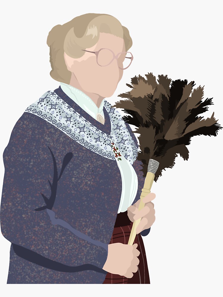 "Mrs doubtfire" Sticker for Sale by amarabhatia | Redbubble