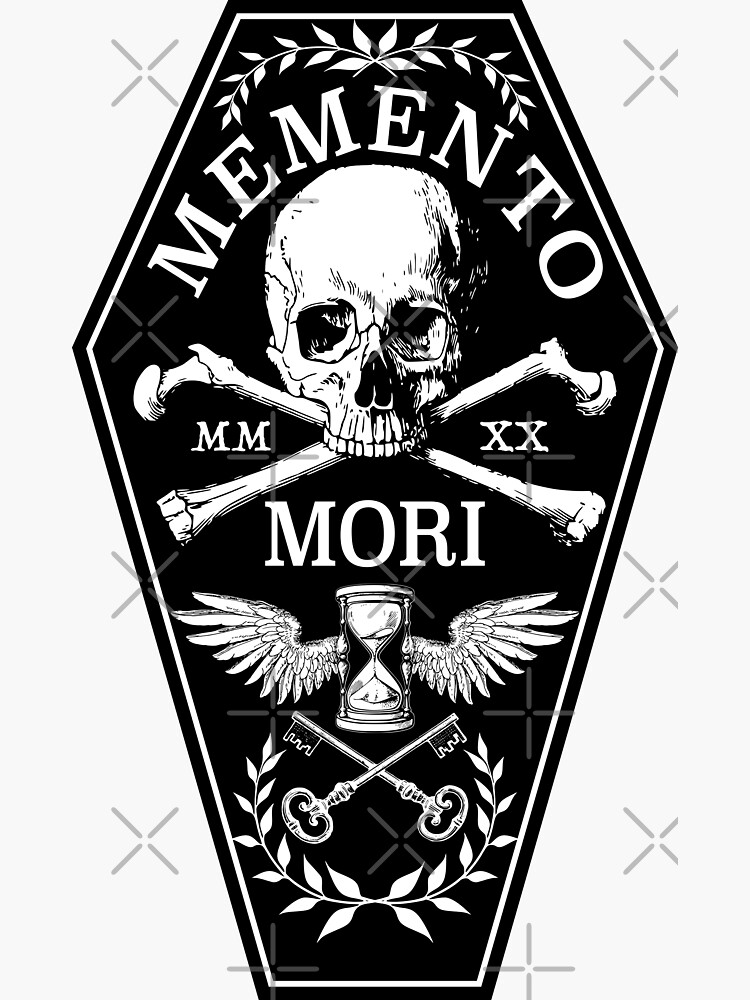 "Memento Mori" Sticker for Sale by RavenWake | Redbubble