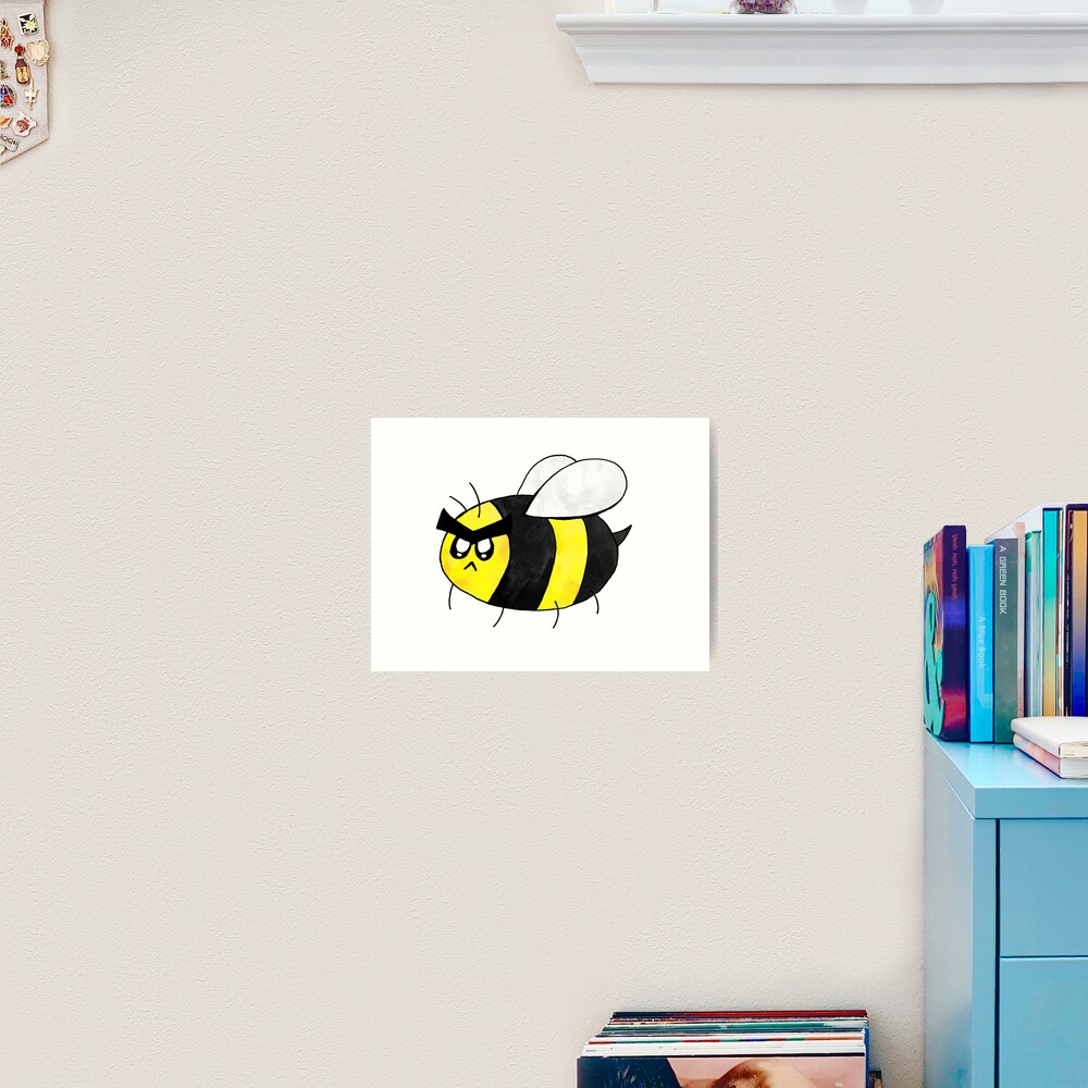 "Another Grumpy Bee" Art Print by Bumblefuzzies | Redbubble