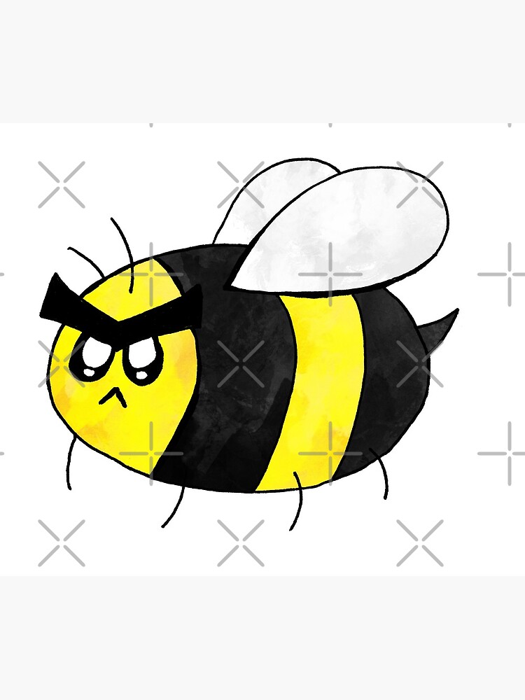 "Another Grumpy Bee" Art Print by Bumblefuzzies | Redbubble