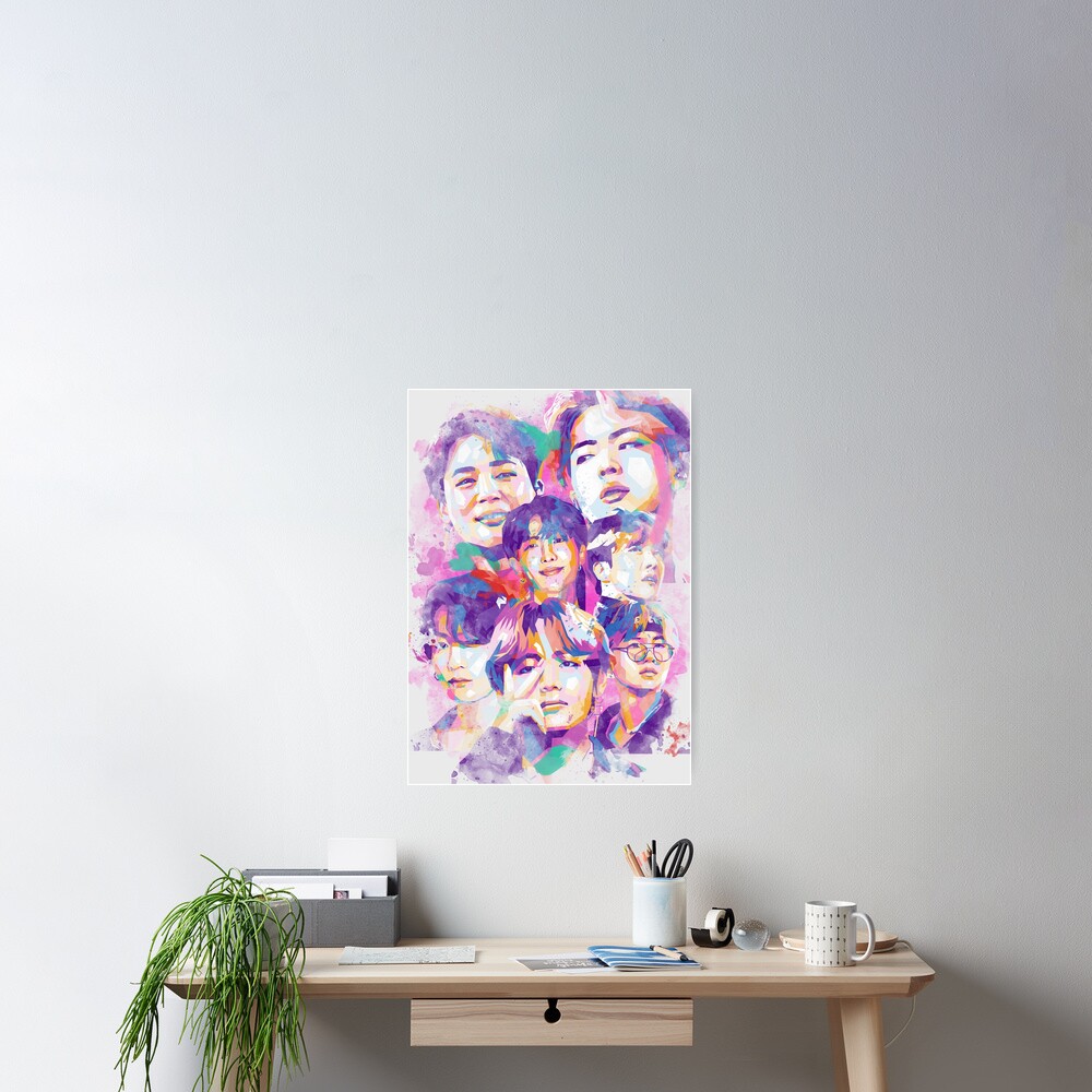 "BTS member" Poster by NovalID | Redbubble