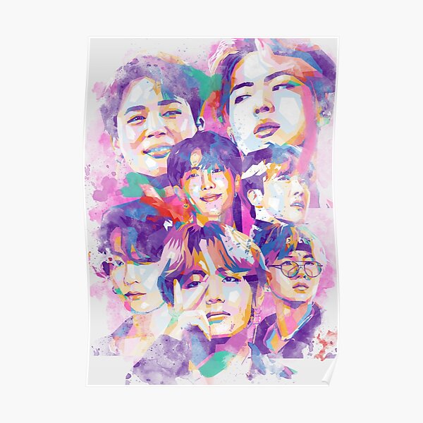 "BTS member" Poster by NovalID | Redbubble