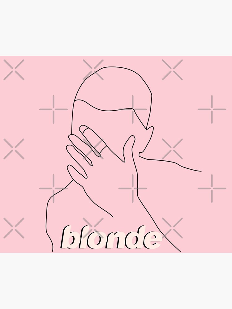 "frank ocean outline // blonde // pink" Poster by LLCRG | Redbubble
