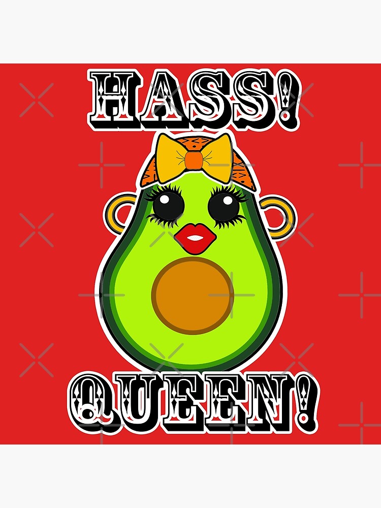 Lámina fotográfica «Hass Queen Cute Kawaii Aguacate Diva» de artbyomega ...