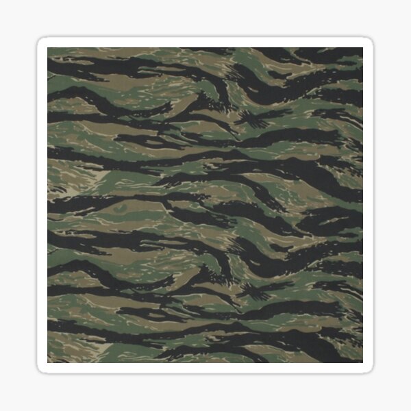 "VINTAGE TIGER STRIPE" Sticker by Code7c | Redbubble