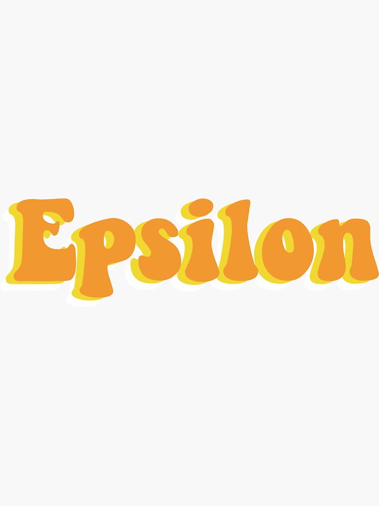 "Epsilon Greek Letter" Sticker by claireyspice | Redbubble