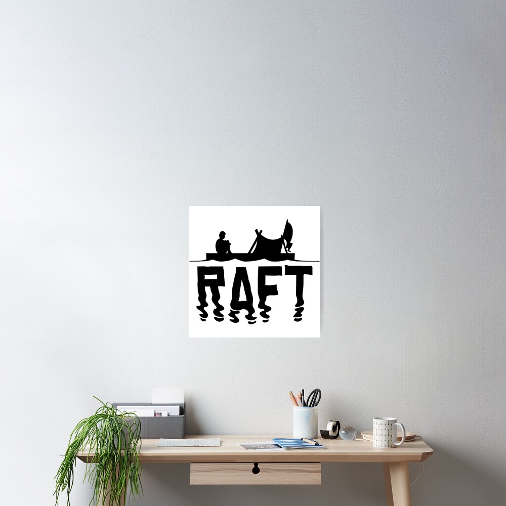 "Raft Black Logo" Poster for Sale by Nvaa | Redbubble